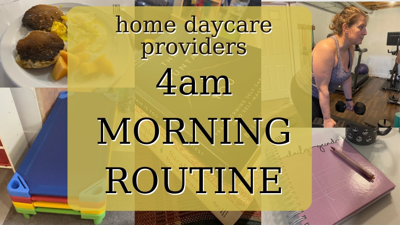 4 AM MORNING ROUTINE OF A IN HOME DAYCARE PROVIDER - YouTube