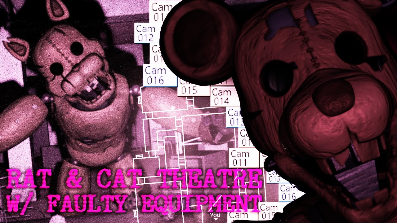 FNaC 2 Custom Night || Rat & Cat Theater Faulty Equipment [MAX MODE ...