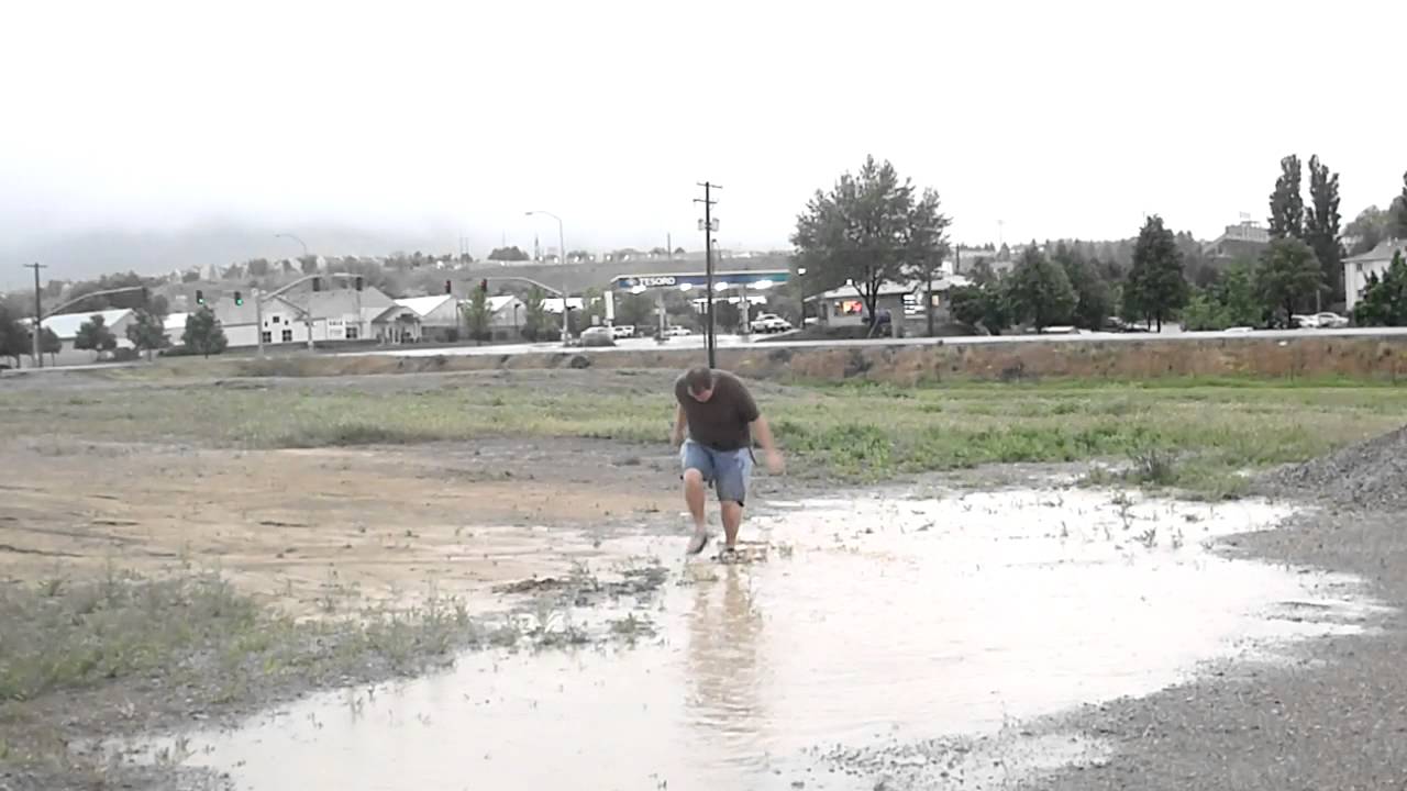 Jumping in Mud Puddles - YouTube