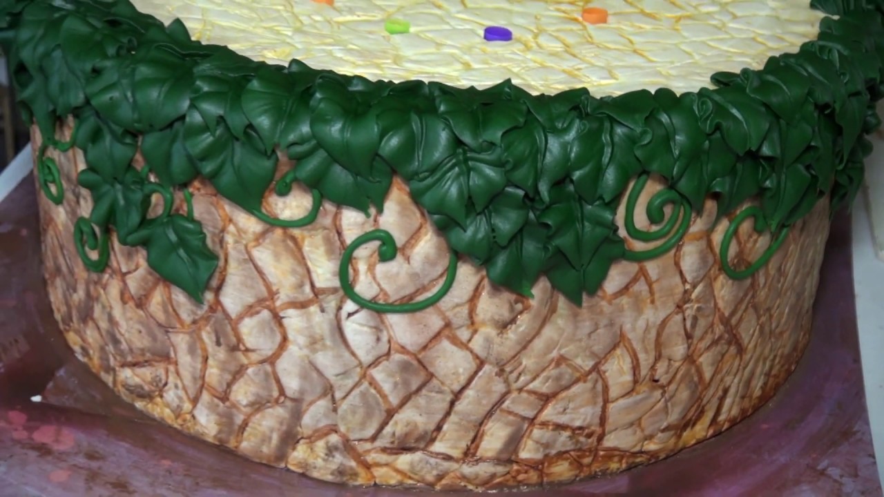 Stone Textured Cake - YouTube