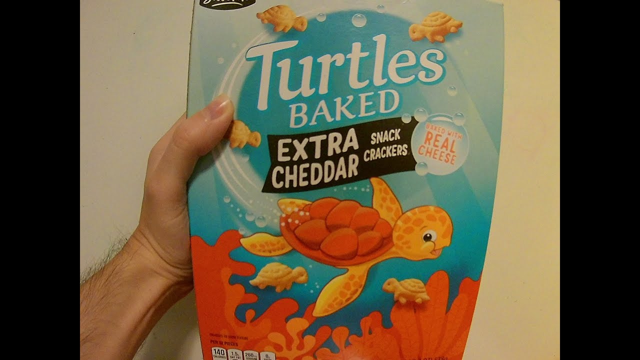 Turtles Baked Extra Cheddar Crackers Unboxing - YouTube
