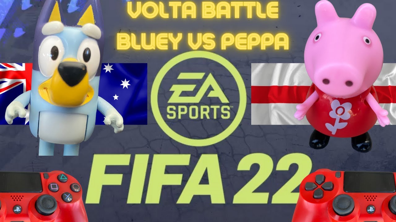 Bluey Vs Peppa Pig in Fifa 2022 | Volta Battle game play - YouTube