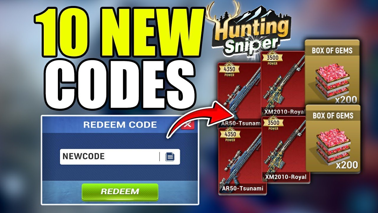 [RARE REWARDS] HUNTING SNIPER CODES 2025 || HUNTING SNIPER REDEEM CODES - YouTube