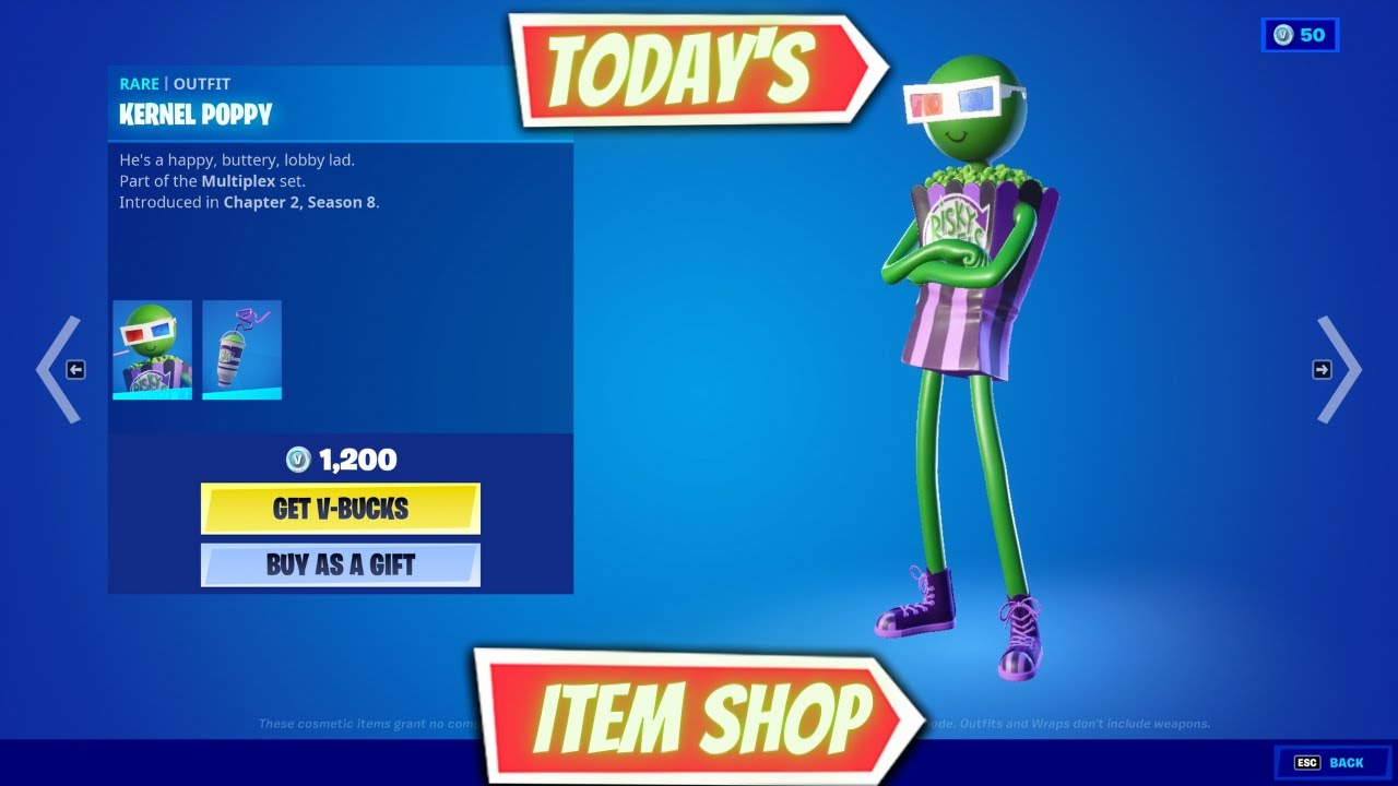 Check out *KERNEL POPPY* in today’s Fortnite item shop - YouTube