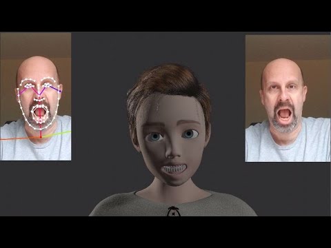 OpenPose AI to Blender Facial Motion Capture Test Version 1.2 - YouTube
