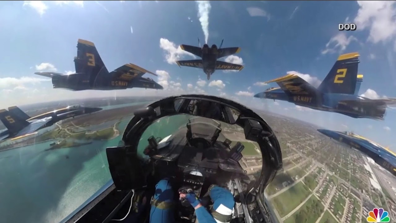 Inside the Cockpit: Blue Angels Soar Over Chicago | NBC Chicago - YouTube