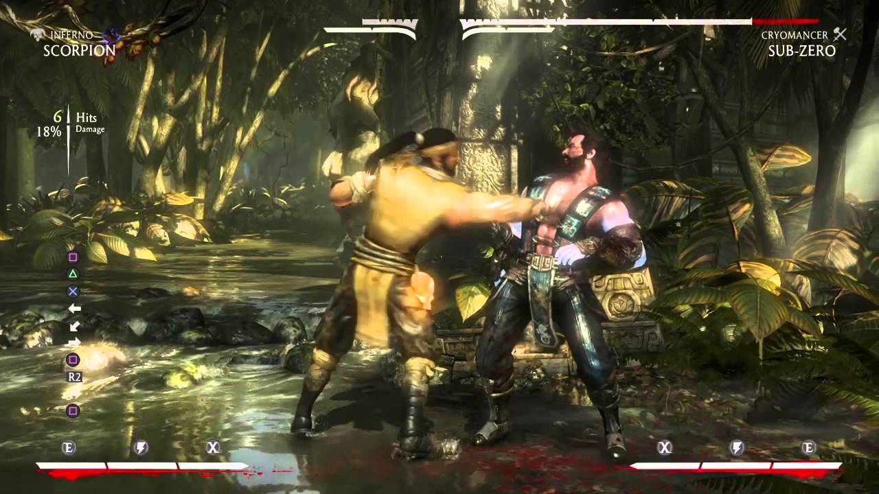 Mortal Kombat X scorpion combo X-ray - YouTube