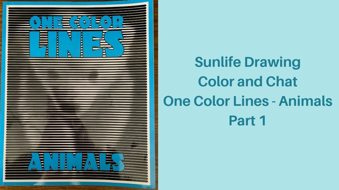 Sunlife Drawing Color Along - One Color Lines Animals - Part 1 - YouTube