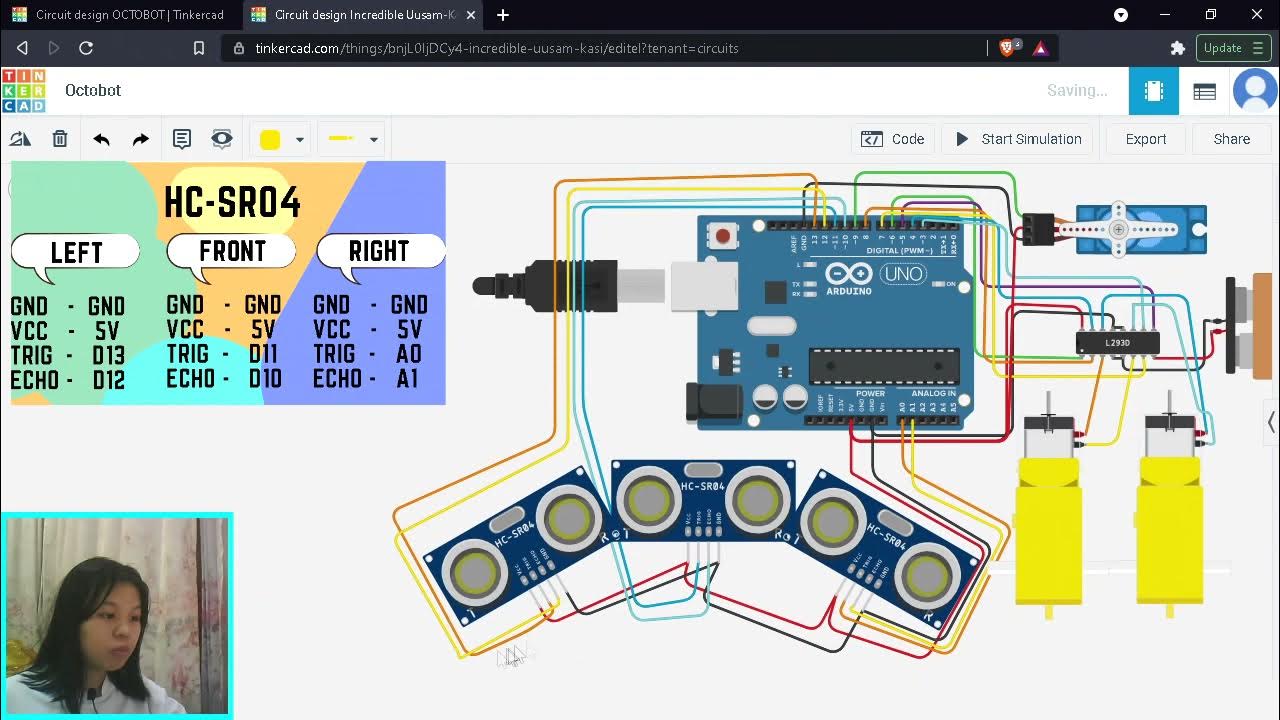 Build an Arduino Obstacle Avoidance Car with TinkerCAD - YouTube