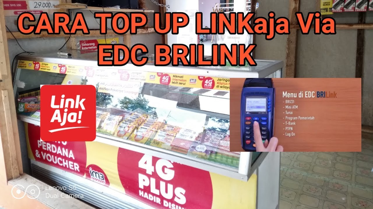 CARA TOP UP LINK AJA VIA EDC BRILINK - YouTube