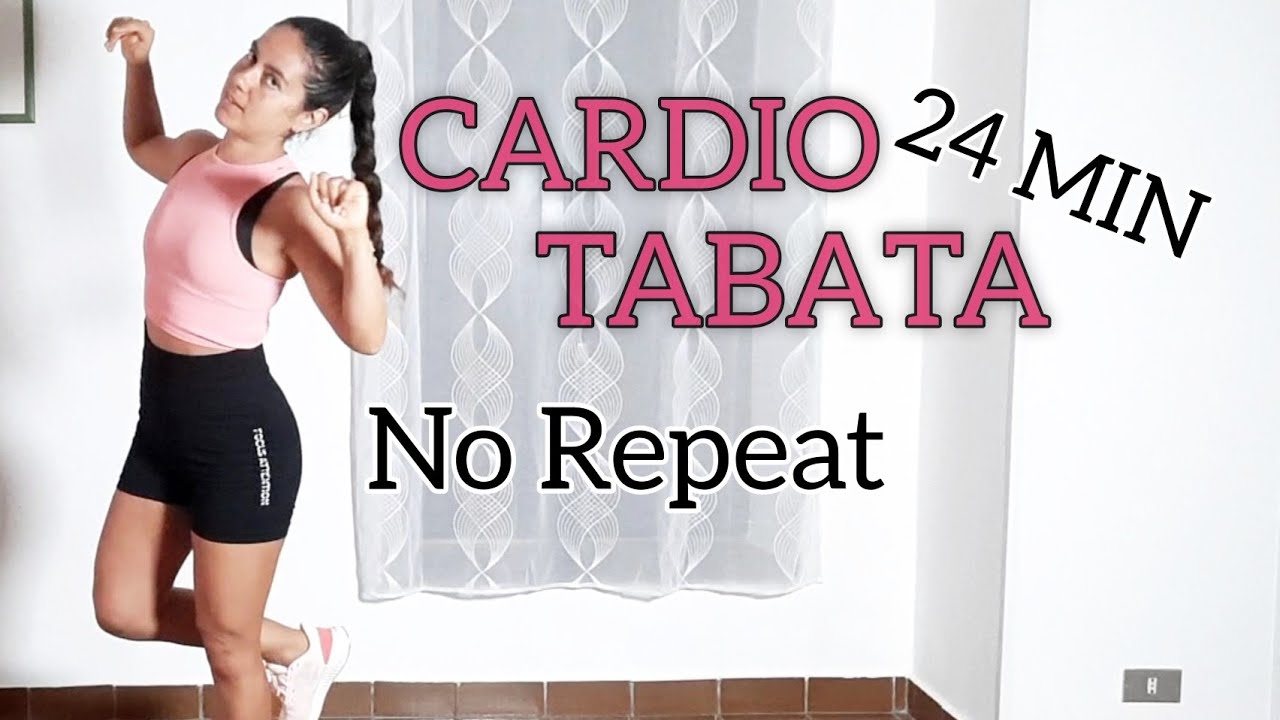 24 Min FAT BURNING HIIT CARDIO TABATA Total Body // No repeat, No ...