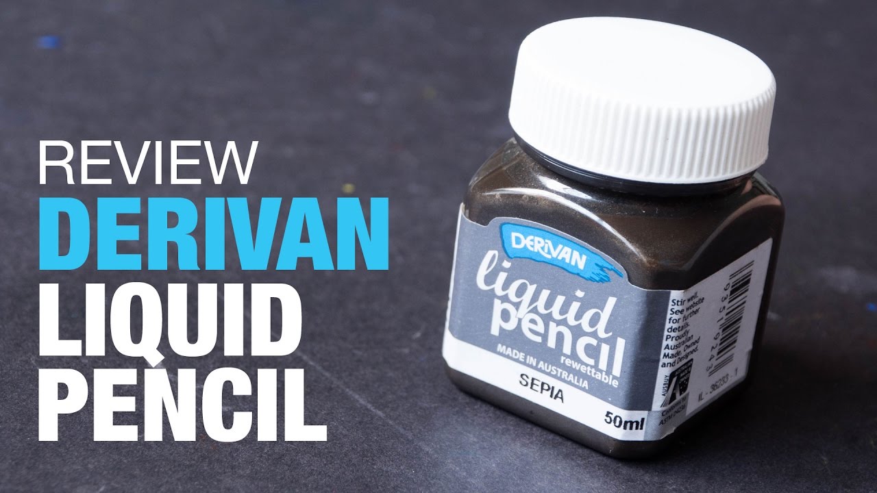 Review: Derivan Liquid Pencil (Sepia, Rewettable) - YouTube