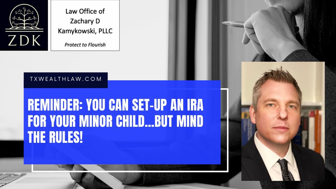 Minor IRA: Tax Day is the Deadline! - YouTube