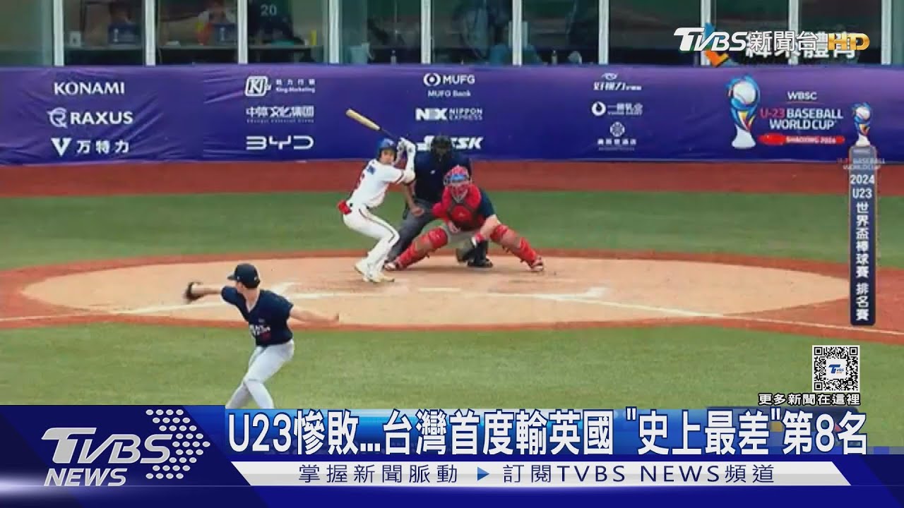 U23慘敗...台灣首度輸英國 「史上最差」第8名｜TVBS新聞 @TVBSNEWS01 - YouTube