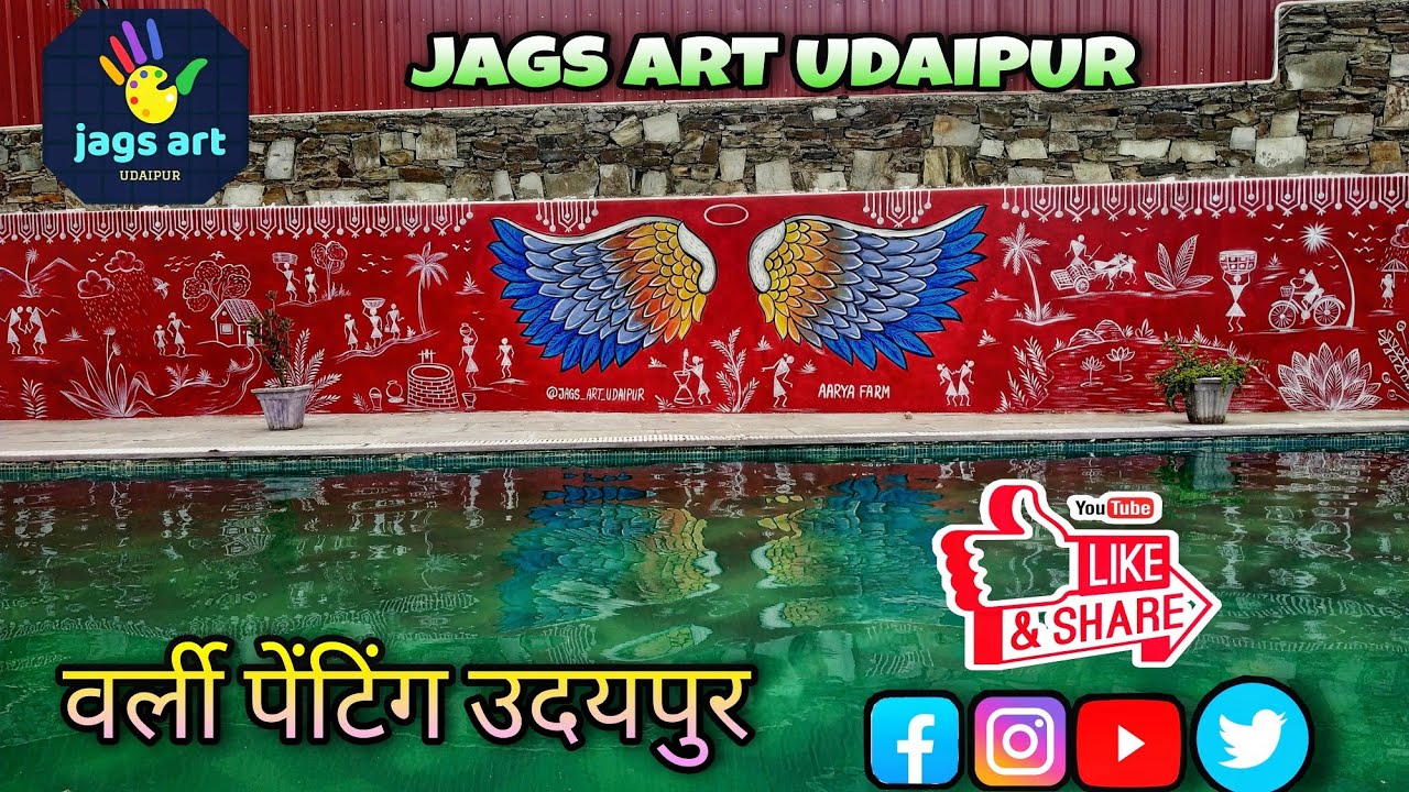 Warli painting tutorial for beginners // warli art tribal ...