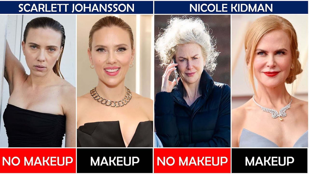 Hollywood Stars WITHOUT Makeup Revealed - YouTube