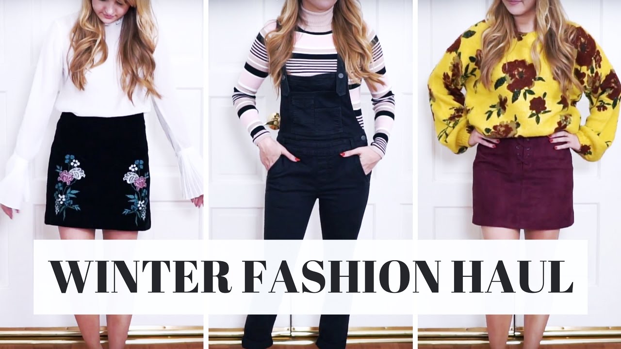 Winter Fashion Haul & Try On | Missguided, Free People, H&M, UO, F21 ...