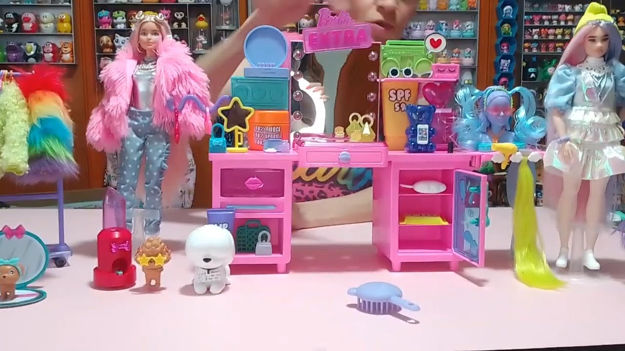 Barbie EXTRA Vanity Set FASHION- Muñeca exclusiva Revision de la ...