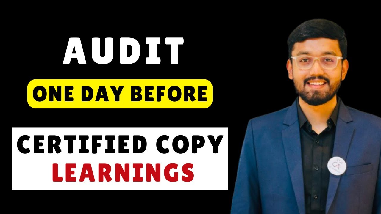 Crux of 100+ ICAI Certified Copy Learnings of Audit | Jan’26 CA exam ...