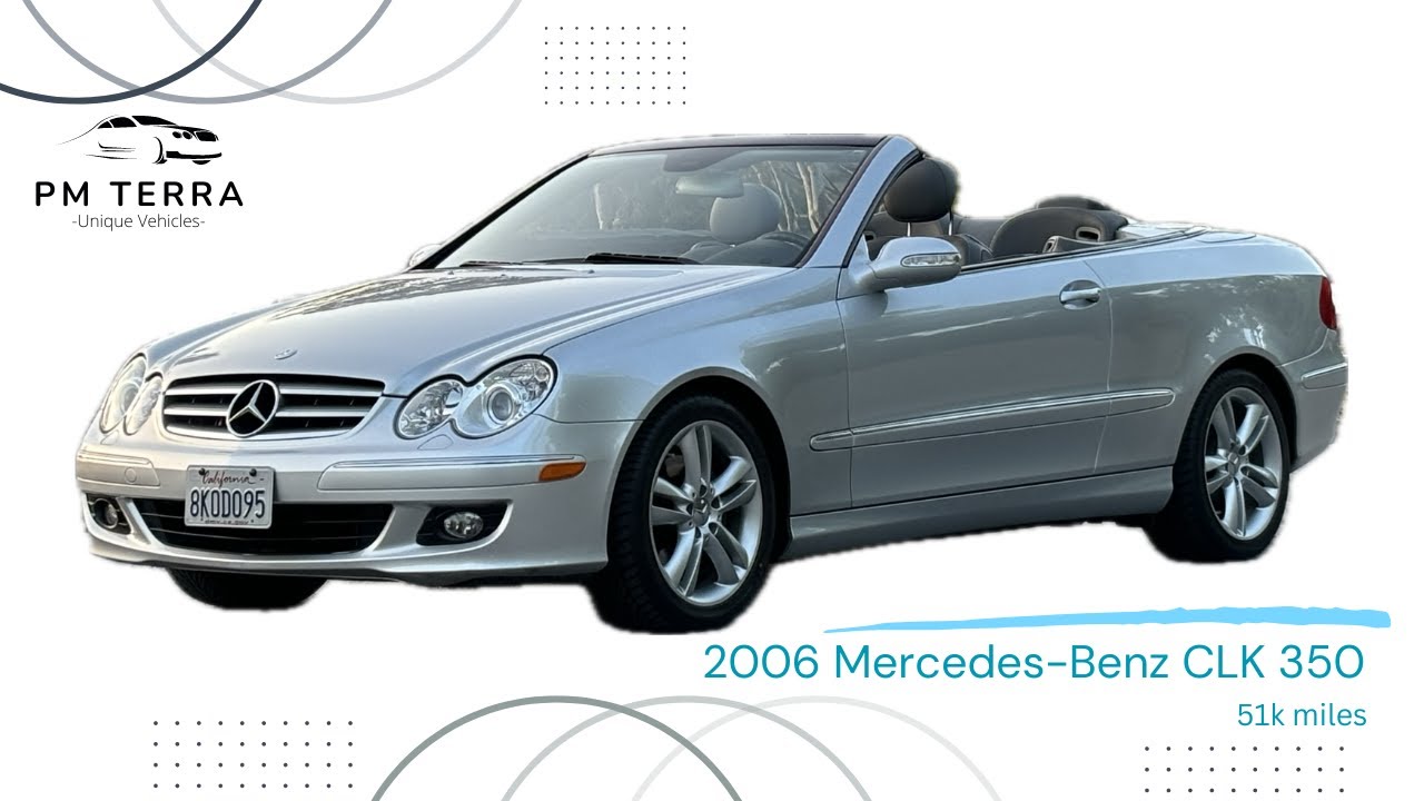 2006 Mercedes Benz CLK 350 51k miles engine and driving - YouTube