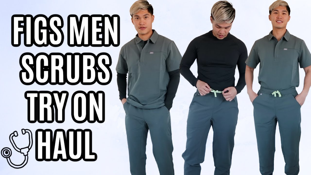 Petite Mens Wear FIGS Scrubs and Underscrub Unboxing and Try-On Haul ...