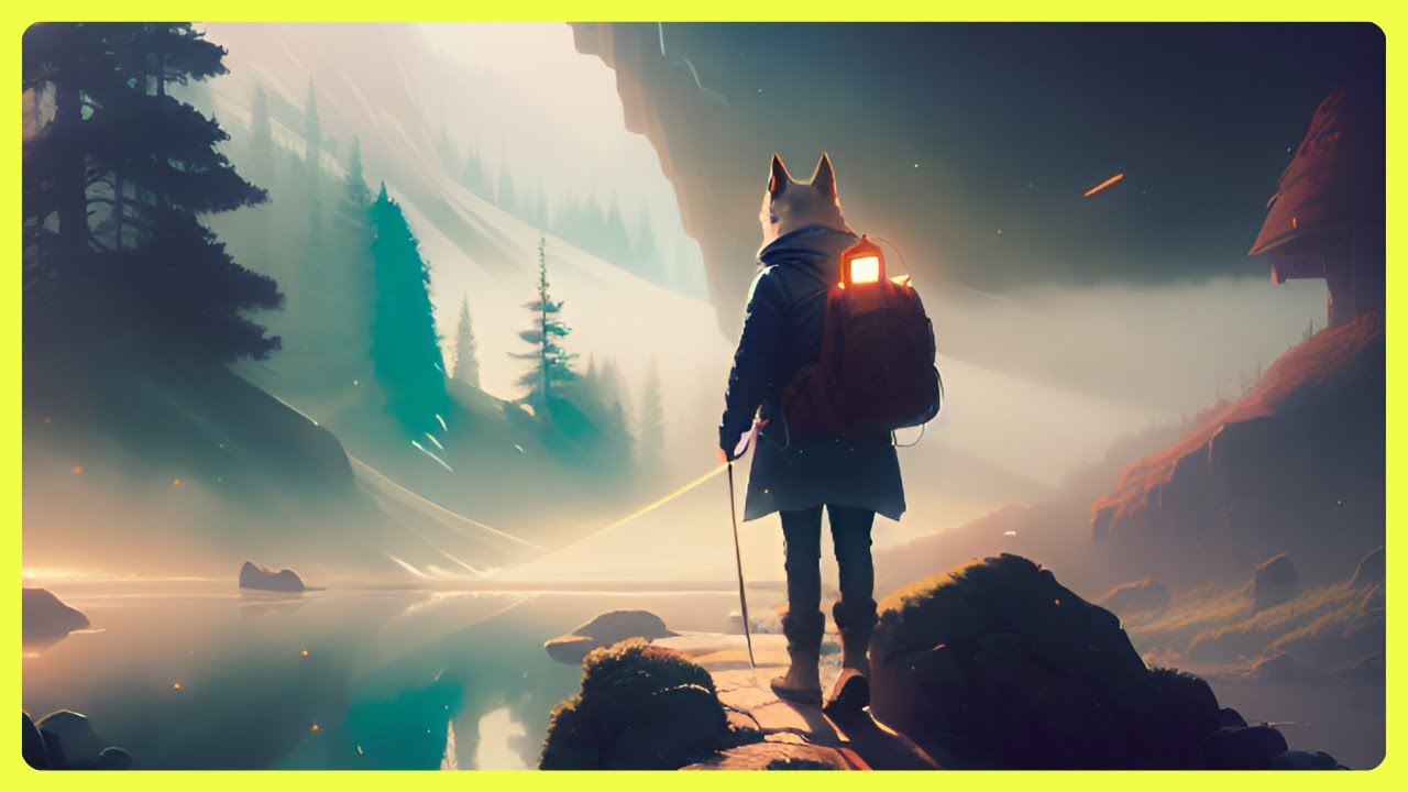 Misty Night Reflections 🌲 A Shiba's Escape - YouTube