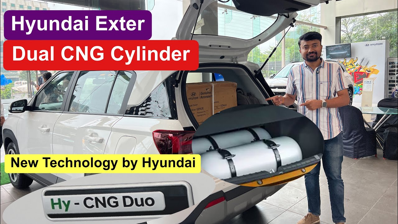 Hyundai Exter मध्ये Dual CNG Tank Hy CNG Duo By Hyundai marathi car ...