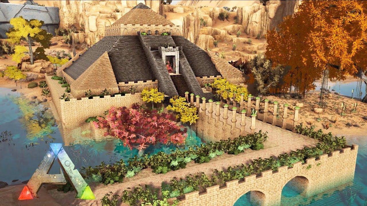 Ark: Survival Evolved - Desert Pyramid (Speed Build) - YouTube