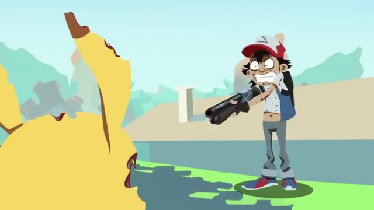 PIKACHU GETS POKEMON RABIES/Пикачу подхватил покемоновое бешенство (rus ...