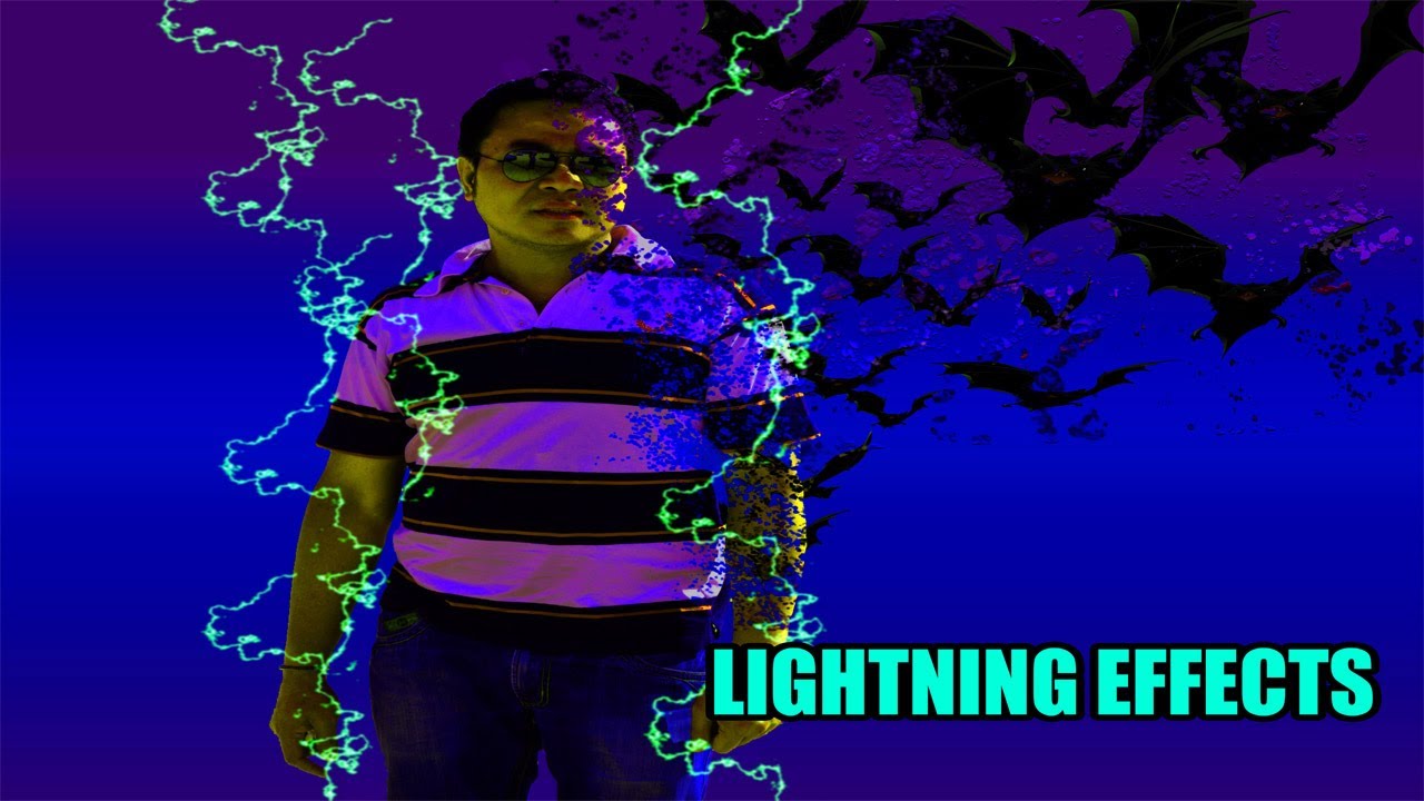 Electricity Lightning Effects Photoshop Manipulations - YouTube