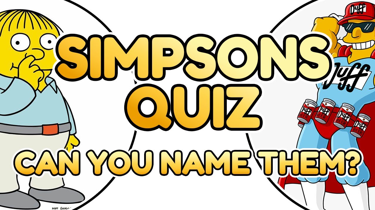 Simpsons Characters - Can you name these stars of Springfield?? - YouTube