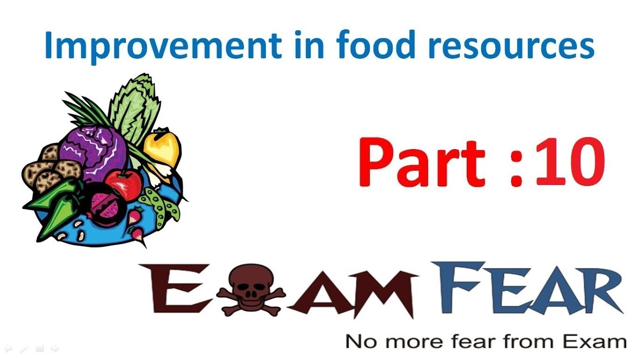 Biology Improvement in Food Resources part 10 (Cropping pattern) CBSE ...
