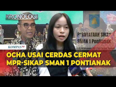 Kronologi Ocha usai Viral Disalahkan Juri-SMAN 1 Pontianak Tolak Ikut Ulang Cerdas Cermat MPR