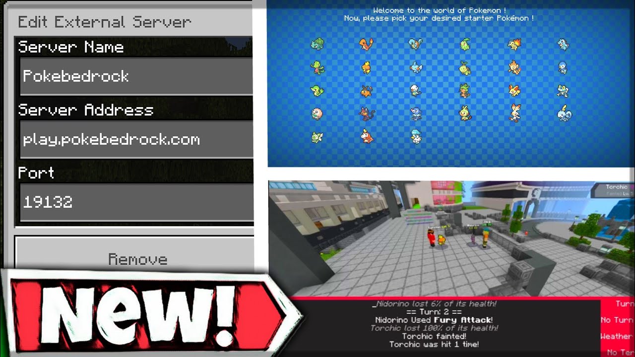 💥ATUALIZOU!! MELHOR SERVIDOR de PIXELMON para MCPE 1.20💥 - YouTube