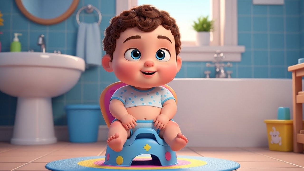 Happy Potty Time Fun 🚽 Fun Learning Song for Kids | Learn Daily Habits ...