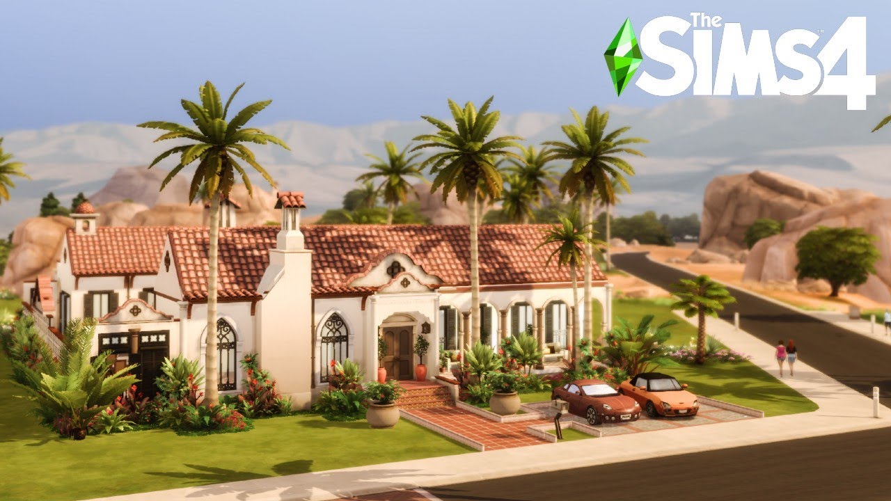 Rio Verde | Spanish Revival | The Sims 4 | Speed Build | NO CC - YouTube