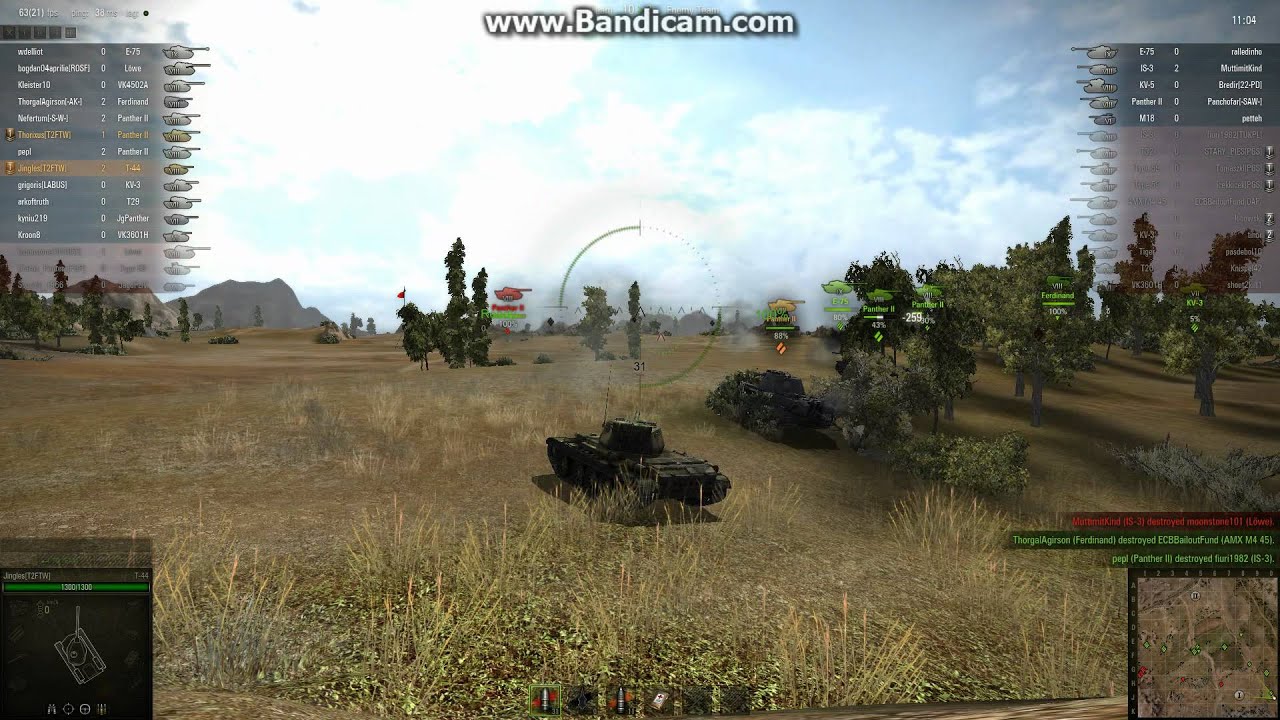 WorldOfTanks T-44 - Medium Tank Wolfpack! - YouTube