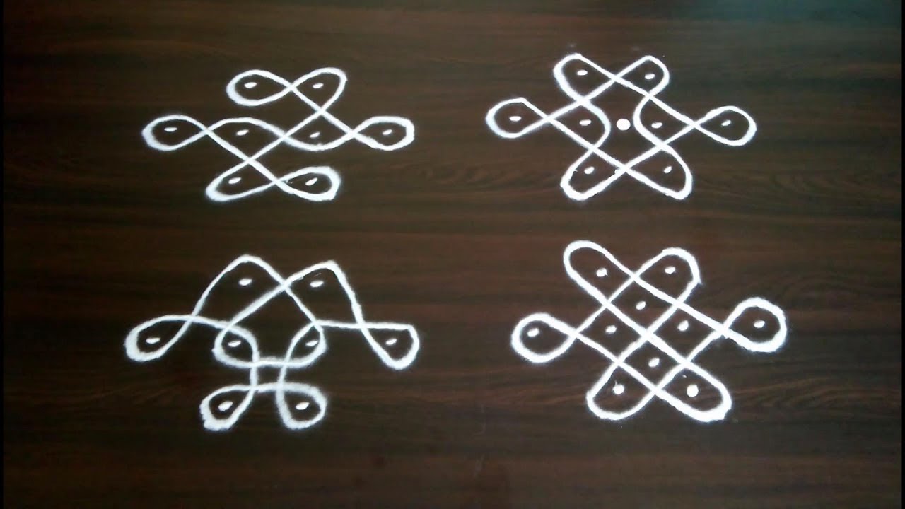 Simple and Small Rangoli Designs | Small Kolam Designs | Daily Rangoli ...