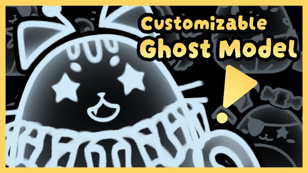 Customizable Ghost Model! [Live2D] - YouTube