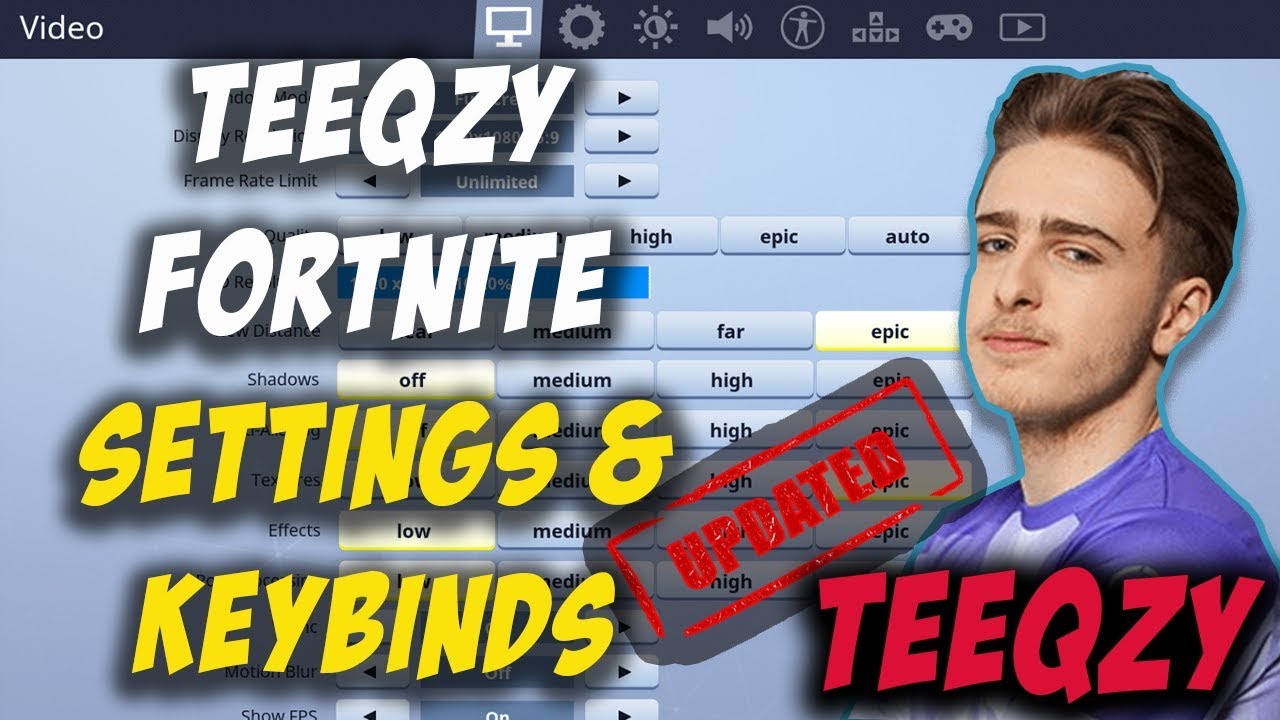 Teeqzy Fortnite Settings and Keybinds ( Updated May 2019 ) - YouTube