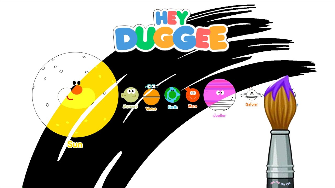 Colouring | The Solar System | Hey Duggee | Part 25 - YouTube