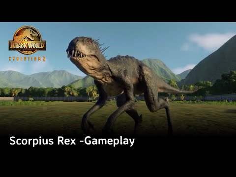 Jurassic World Evolution 2 - Scorpius Rex Gameplay - YouTube