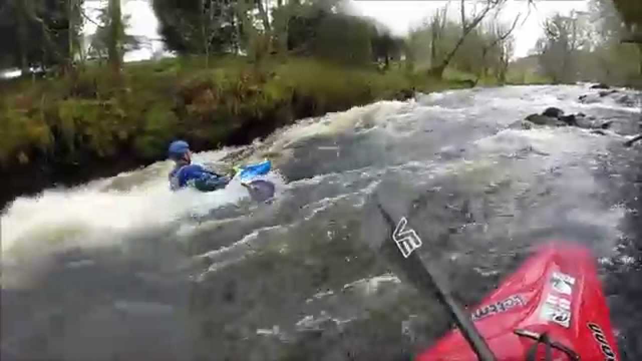 Kayaking the river Tryweryn - Copeland Canoe Club - YouTube