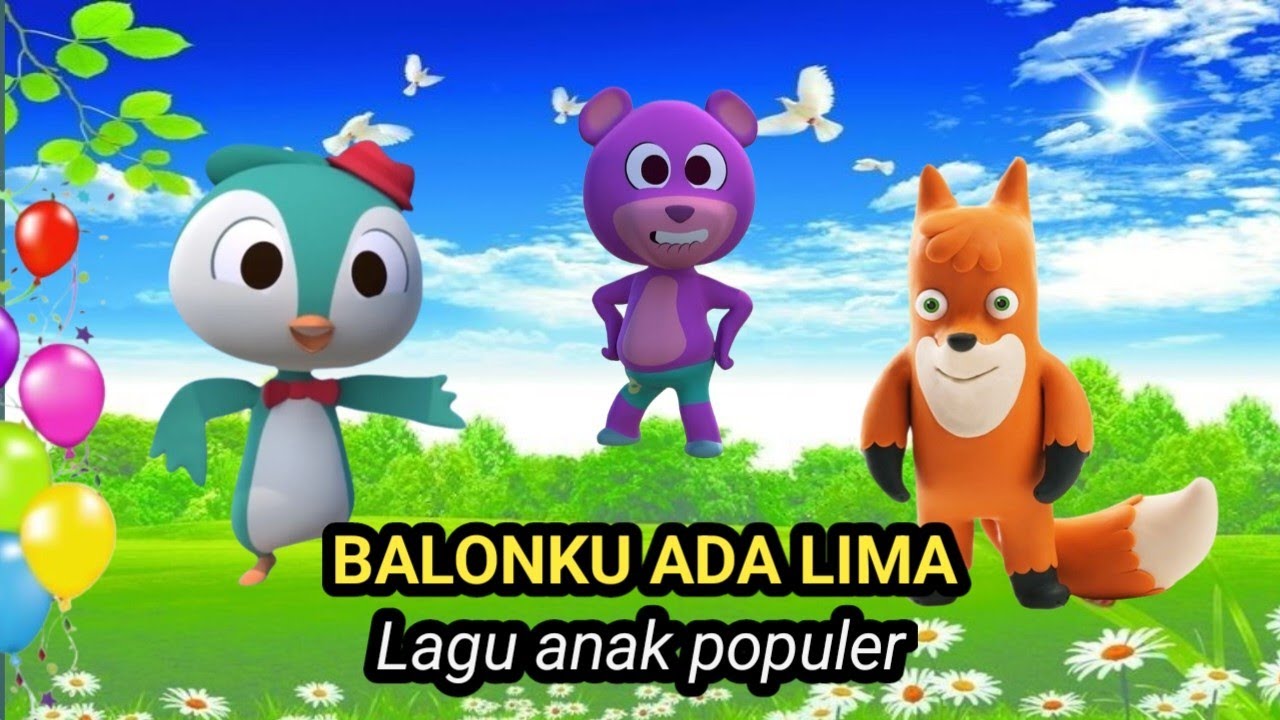 BALONKU ADA LIMA - LAGU ANAK ANAK - LAGU ANAK POPULER - YouTube