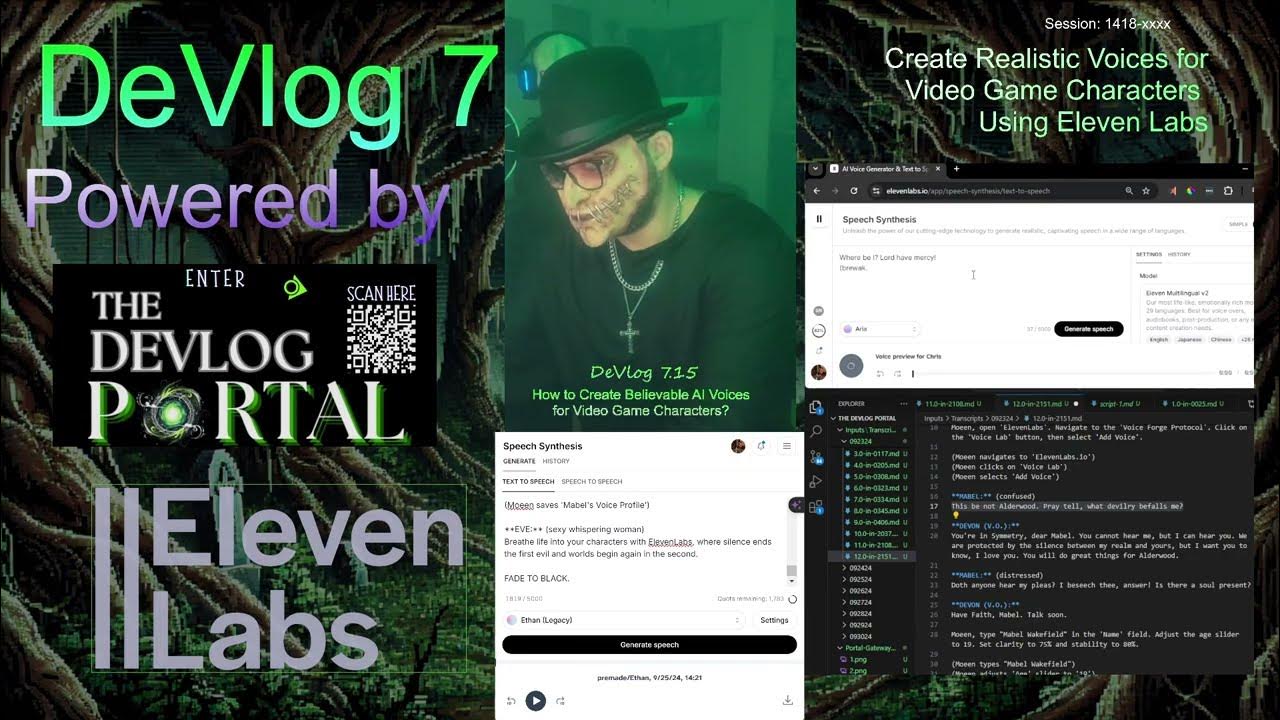 🎙️ [DevLog 007 Teaser] Unveiling the Secrets of Character Voice Creation with ElevenLabs 🎭 - YouTube