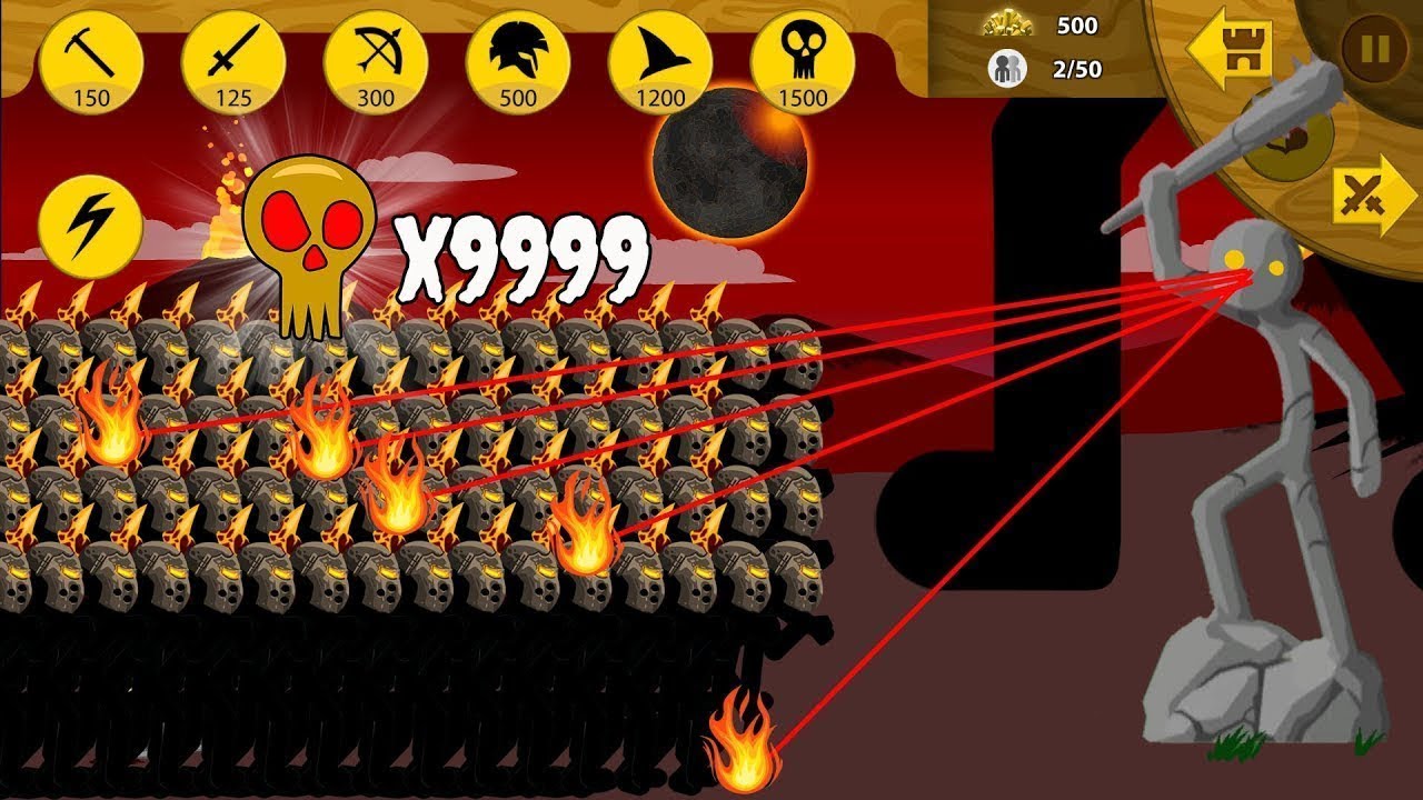 X999 GRIFFON LEVEL MAX ITEMS KILL X999 FINAL BOSS ZOMBIES | STICK WAR ...
