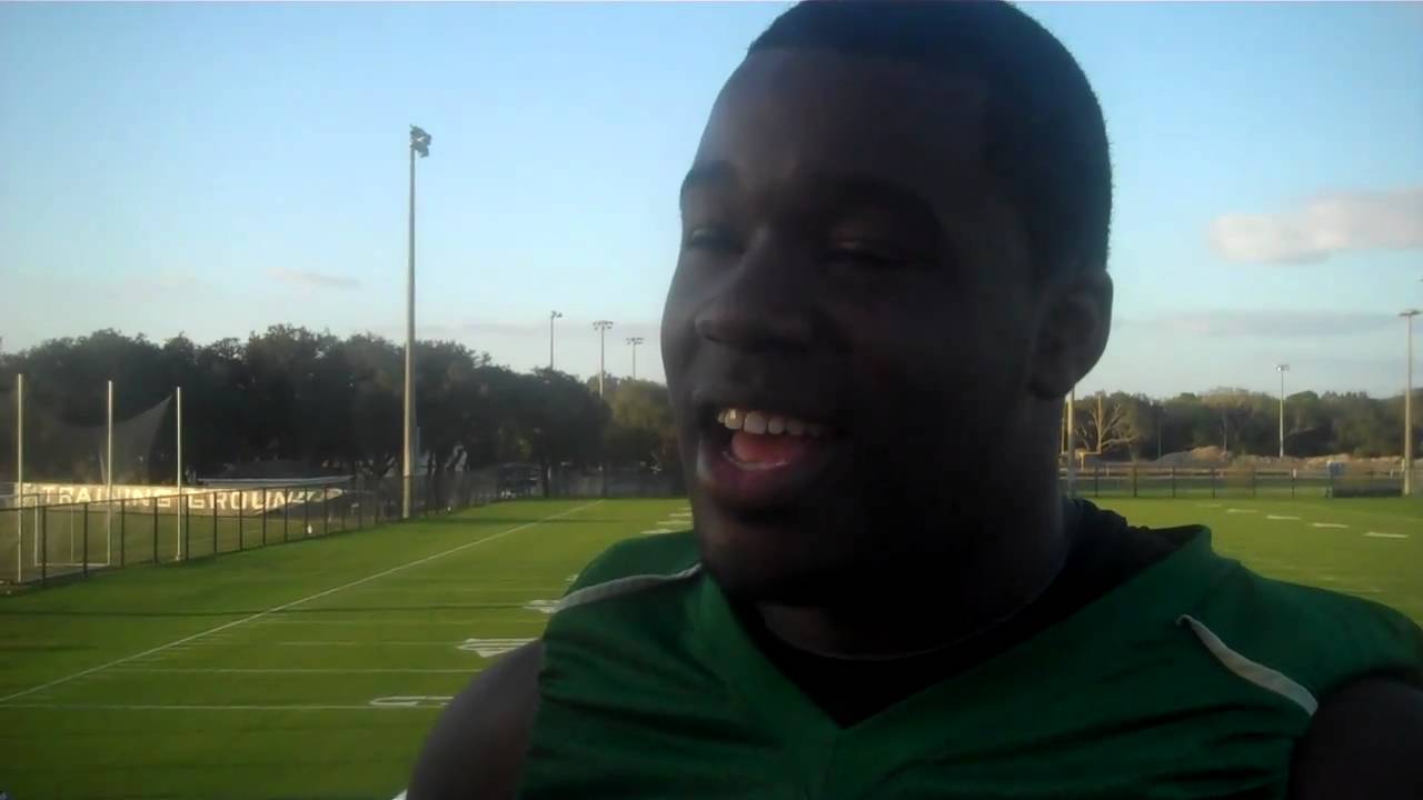 USF Football: Darrell Scott Post Practice 3/3 - YouTube