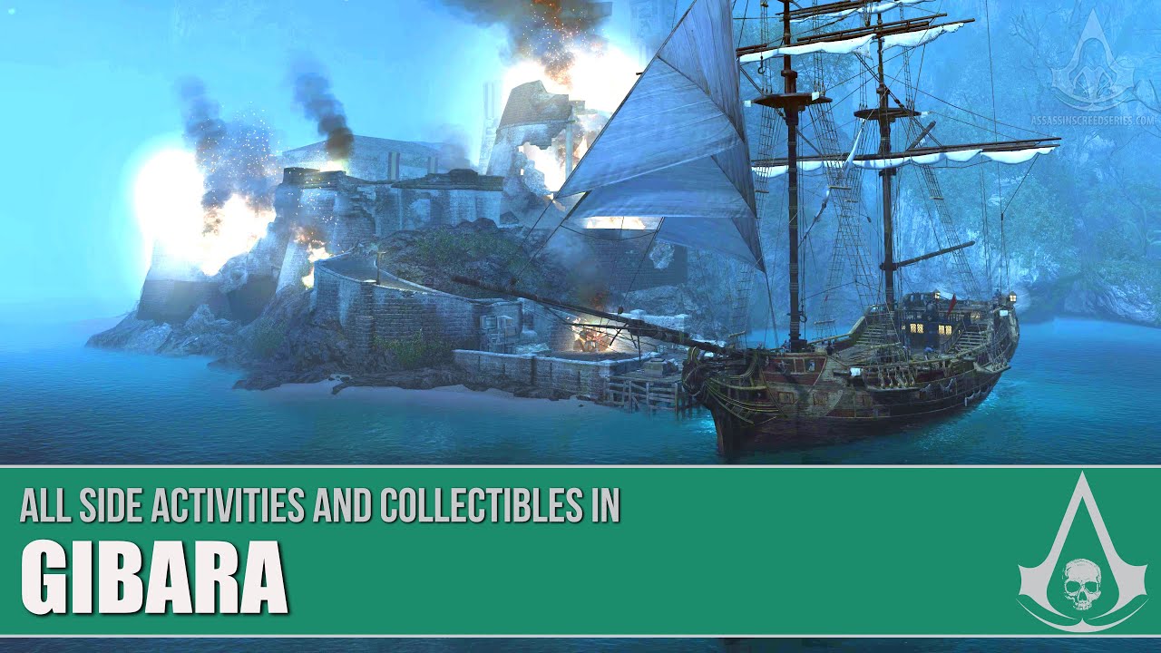 Assassin's Creed Black Flag - All Side Activities & Collectibles in Gibara - YouTube