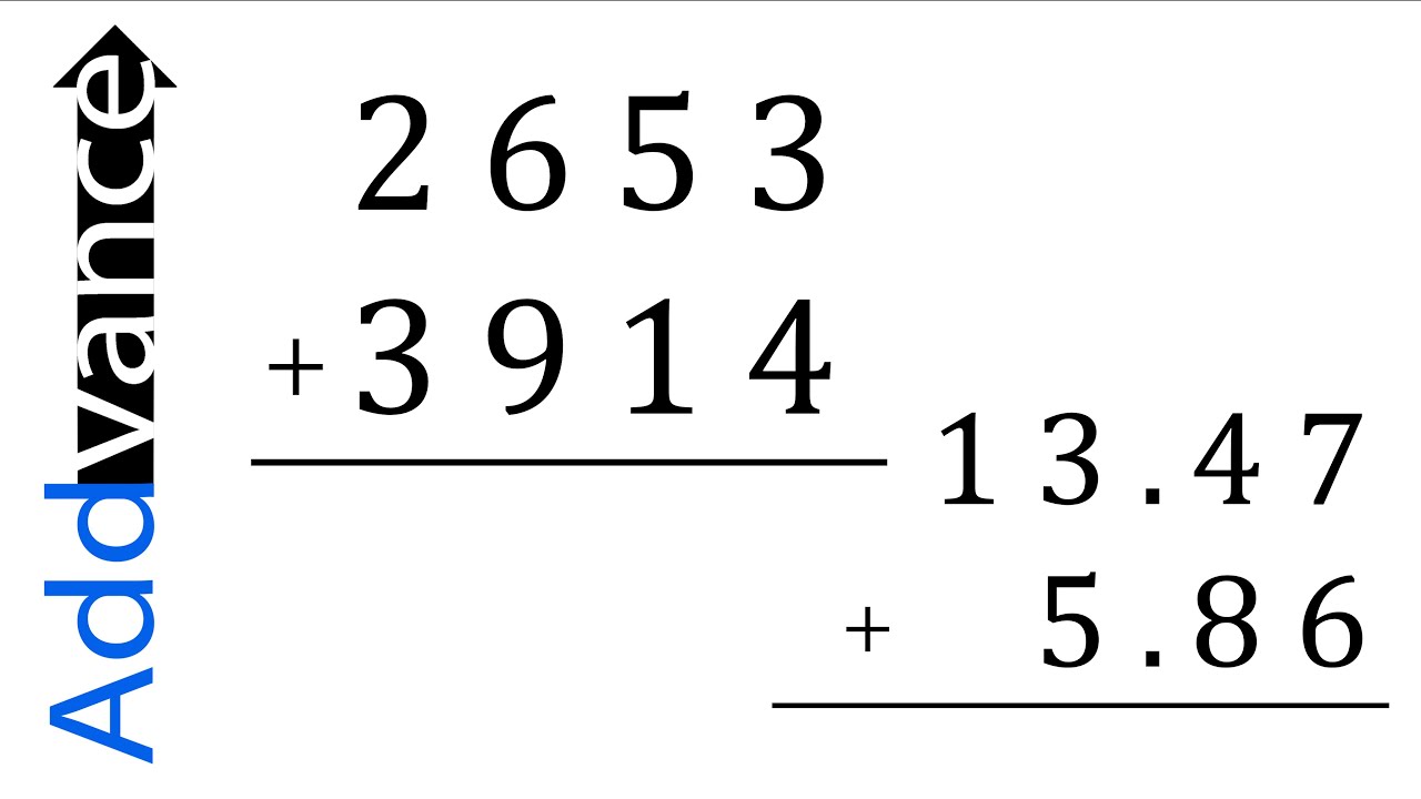 Column Addition! Addvance Maths Numeracy 😊 - YouTube