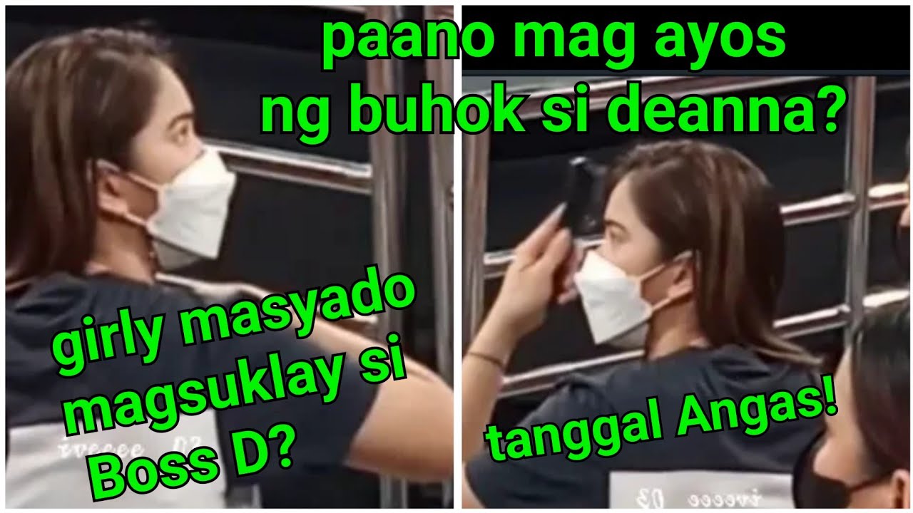 deanna tanggal angas? girly naman magsuklay ni boss D? ganito siya mag ayos ng hair! - YouTube